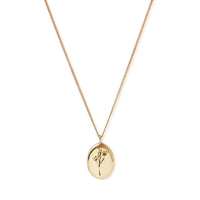 Gold Botanical Pendant